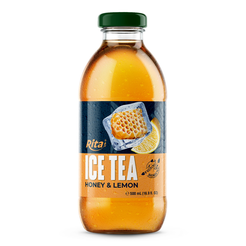 Tea Drink: Rita Honey & Lemon Ice Tea 500ml Glass Bottle